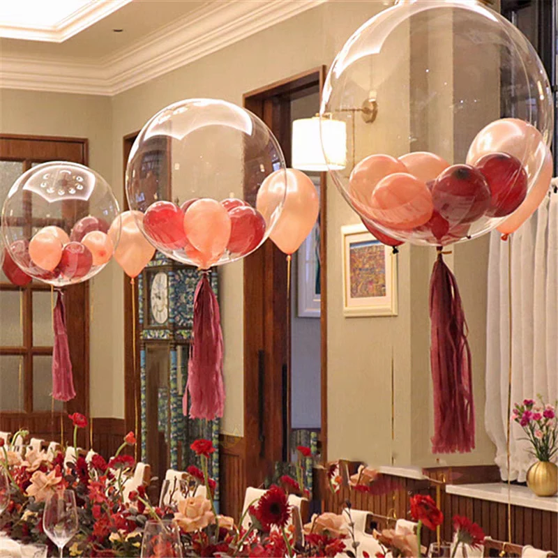 5pcs-36-24-Clear-Bubble-Balloon-Transparent-Helium-Inflatable-Globos ...