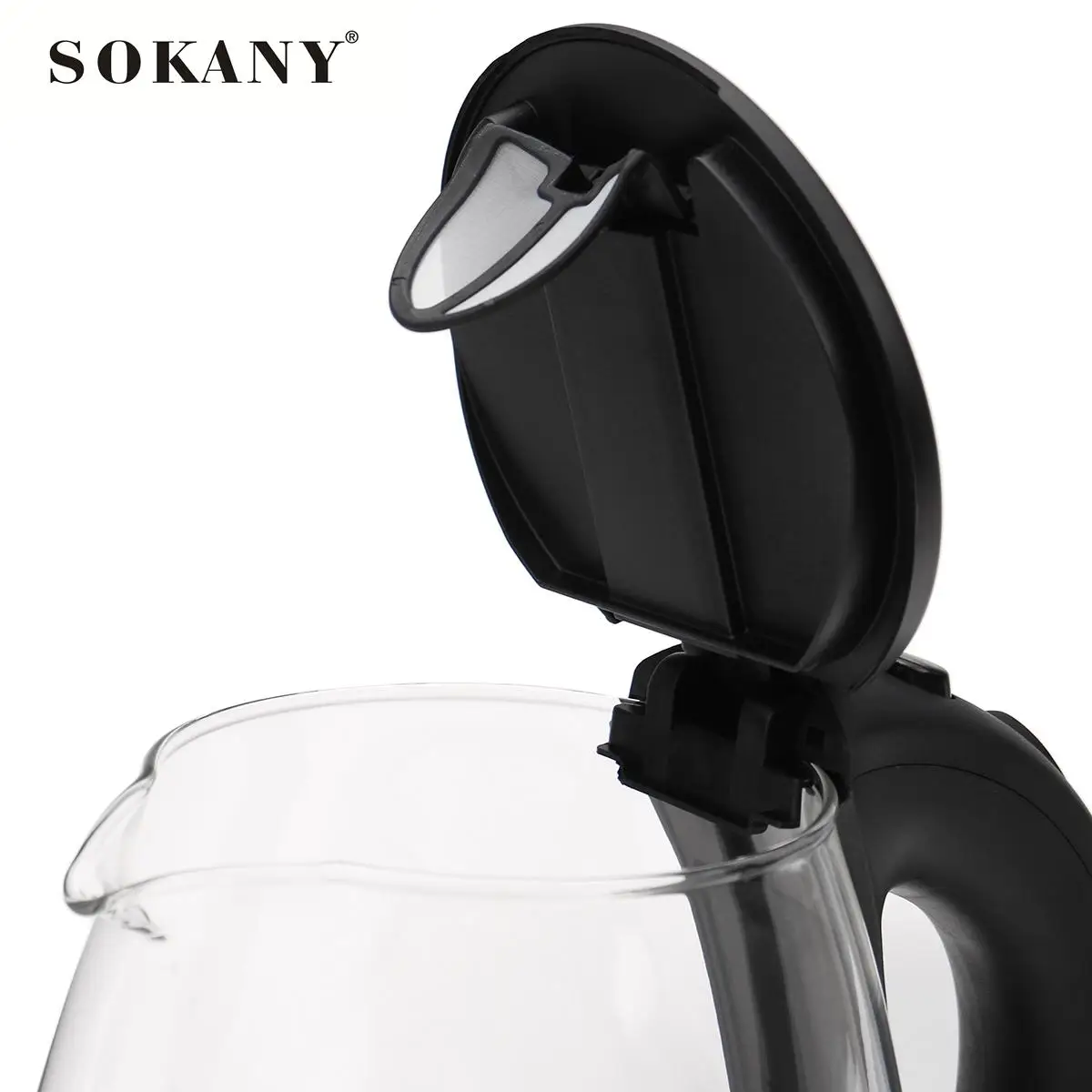 SOKANY 2000W Electric Water Kettle Glass Automatic Water Kettle Water ...
