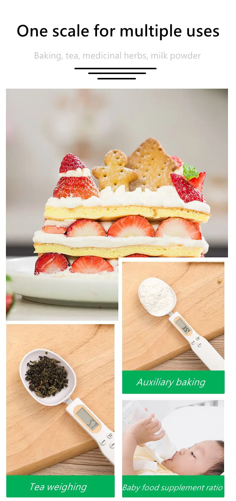 Petit électro cuisine,Balance de cuisine numérique Portable LCD ...