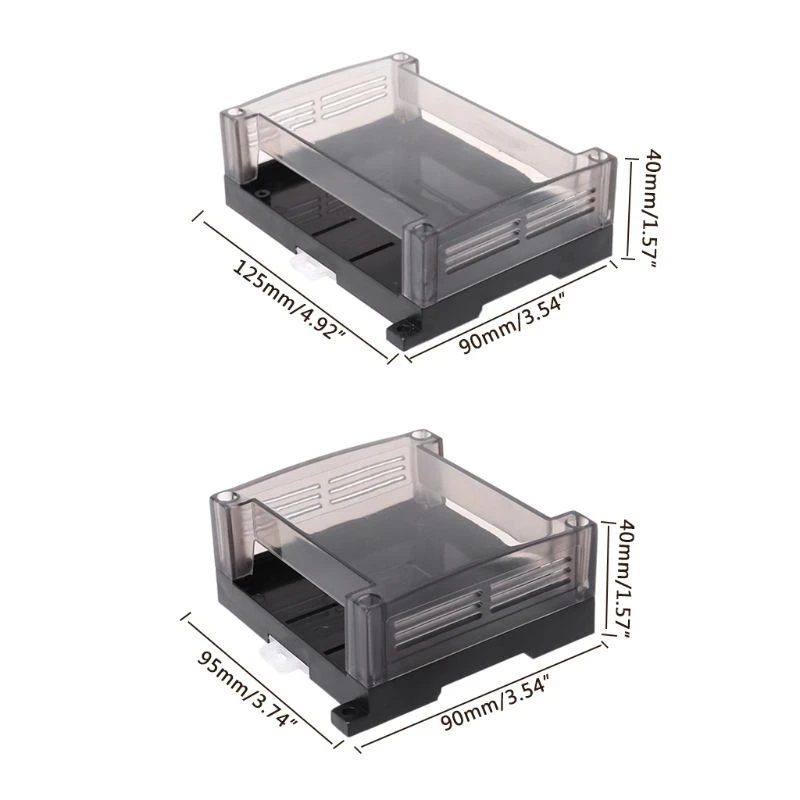 Transparent Plastic Industrial Control Box Panel Enclosure Case Din ...