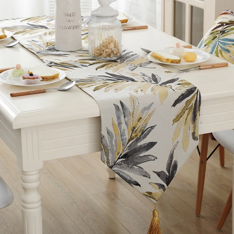 Leaves Painting Table North Us European Style Table Runner Wholesale ...