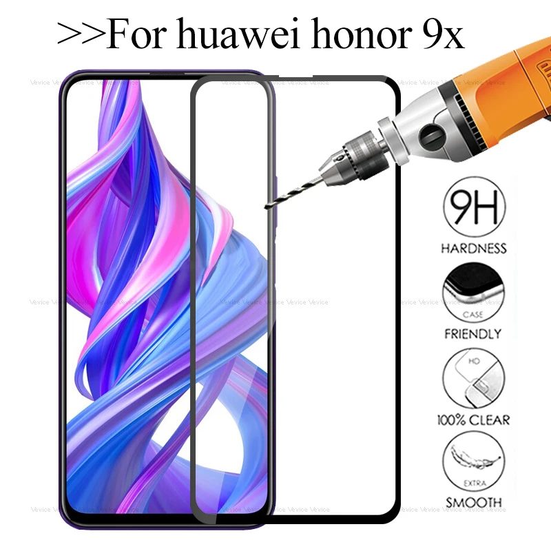 Tempered Glass For Huawei Honor 9X Pro 8X 8 9 10 Lite Screen Protector ...
