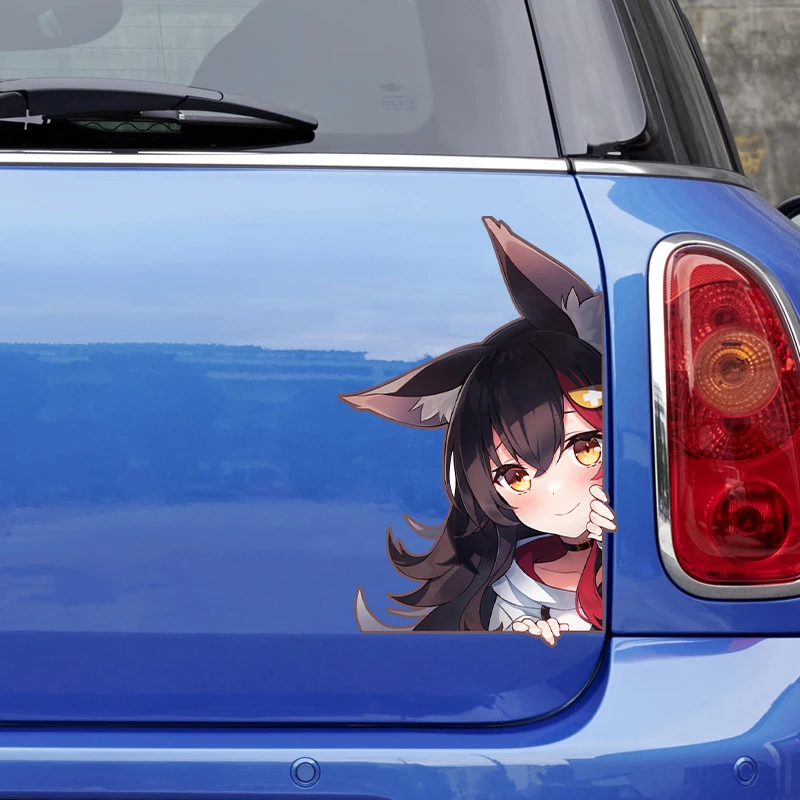 Anime Girl Looking Out A Car Window