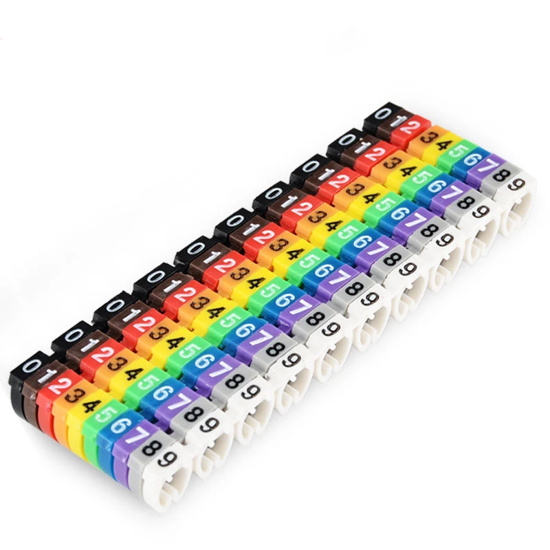 Plastic Cable Marking Label Ec-0 Cable Marking Number 0 To 9 Cable ...