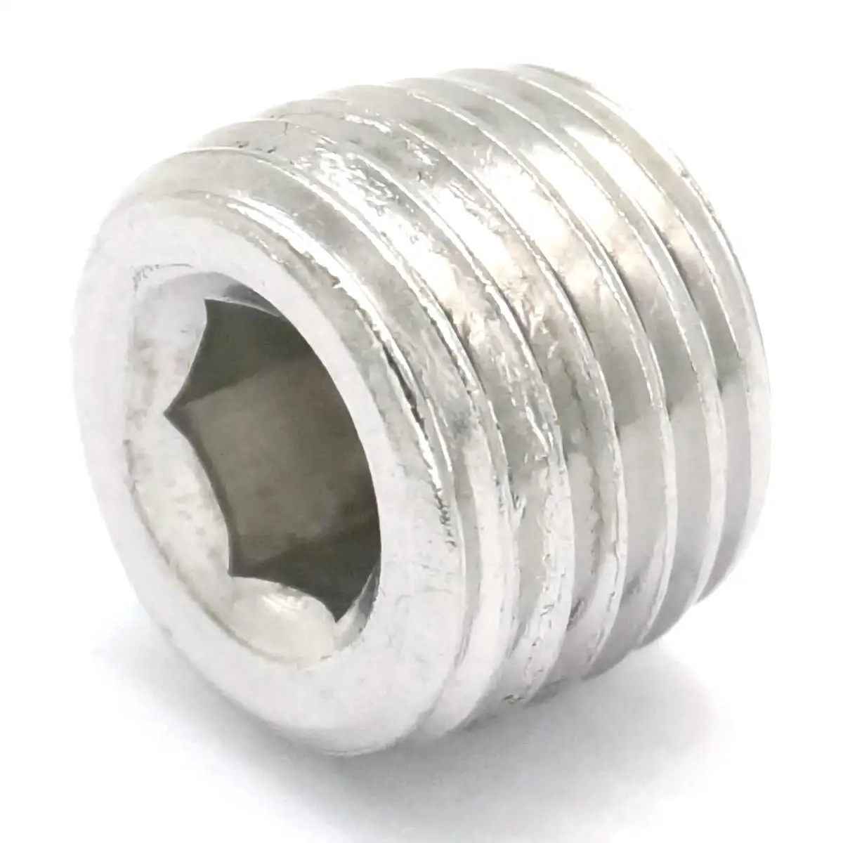 1-4-NPT-Male-SS304-Stainless-Steel-Countersunk-End-Plug-Internal-Hex ...