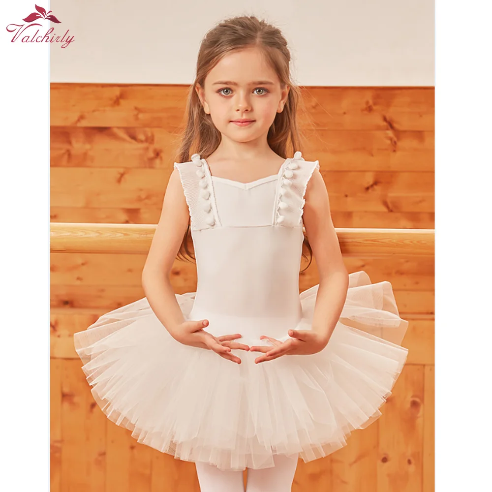 New Girls White Ballerina Tutu Dress Ballet Costumes Kids Dancewear ...