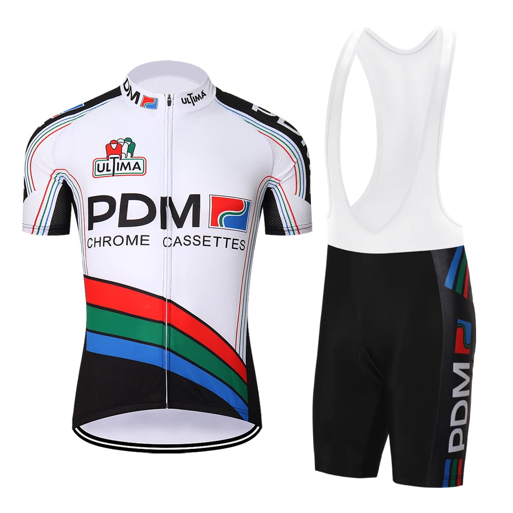 Maillot de cyclisme de l'équipe PDM pour homme, ensemble de cuissards à ...