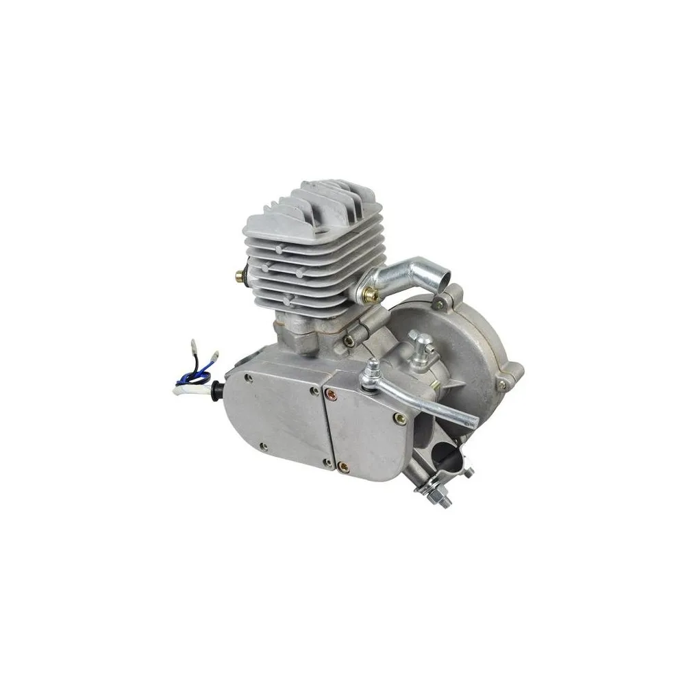80cc Silver Engine For 80cc Bicycle Motorcycle 2 Stroke Gasoline Engine Kit