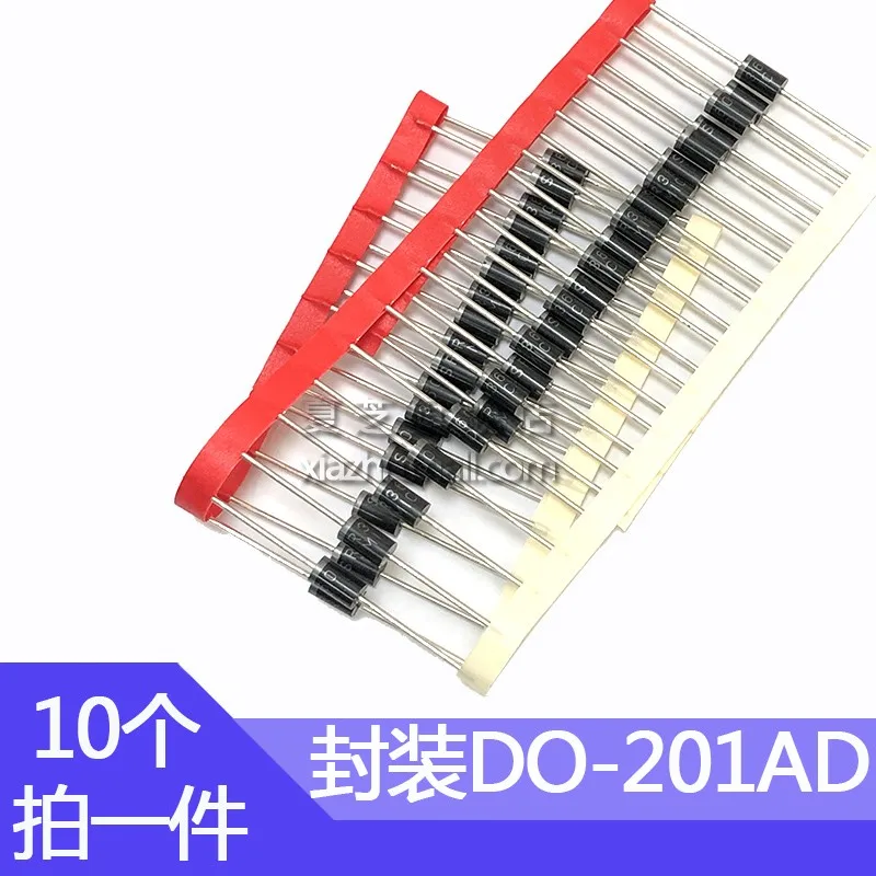 10pcs SR3100 Schottky Diode SR340 SR360 SR3150 SR3200 3A In-line DO-201 ...