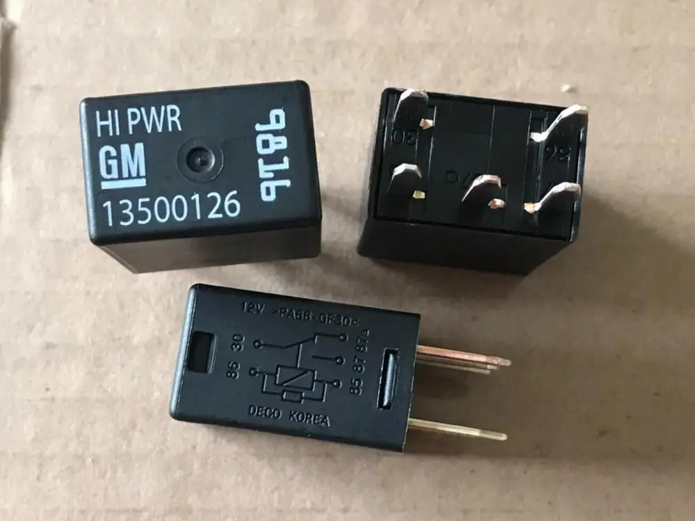 13500126 Pa66-gf30 Gm High Power Automotive Relay 5 Pins - Relays ...