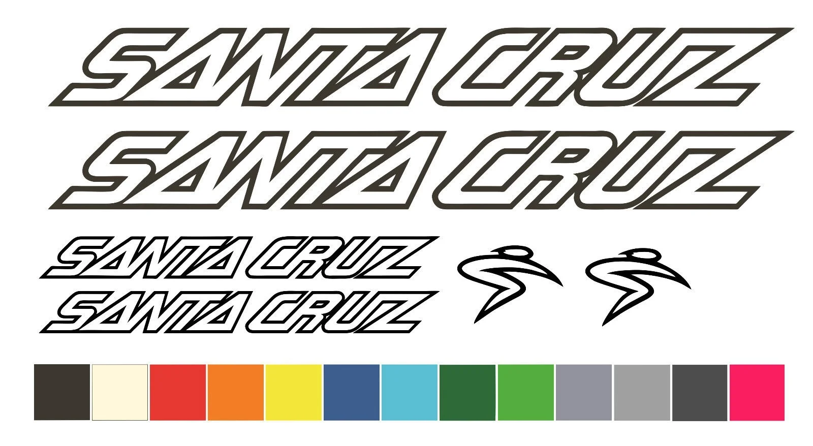 Santa Cruz Superlight Mountain Bike Replacement Decals Stickers Bike ...