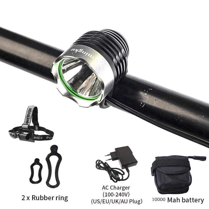 T6-LED-Bicycle-Light-Bike-Waterproof-10W-1800LM-Rechargeable-Power ...