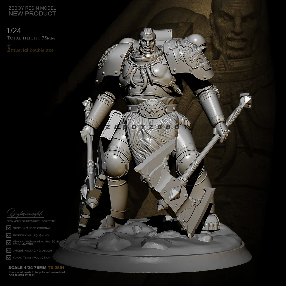 75mm 1/24 Resin model kits DIY figure self assembled TD 2861|Model ...