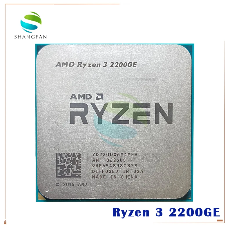 Amd Ryzen 3 2200ge R3 2200ge R3 Pro 2200ge 3.2 Ghz 14nm Quad-core Cpu ...