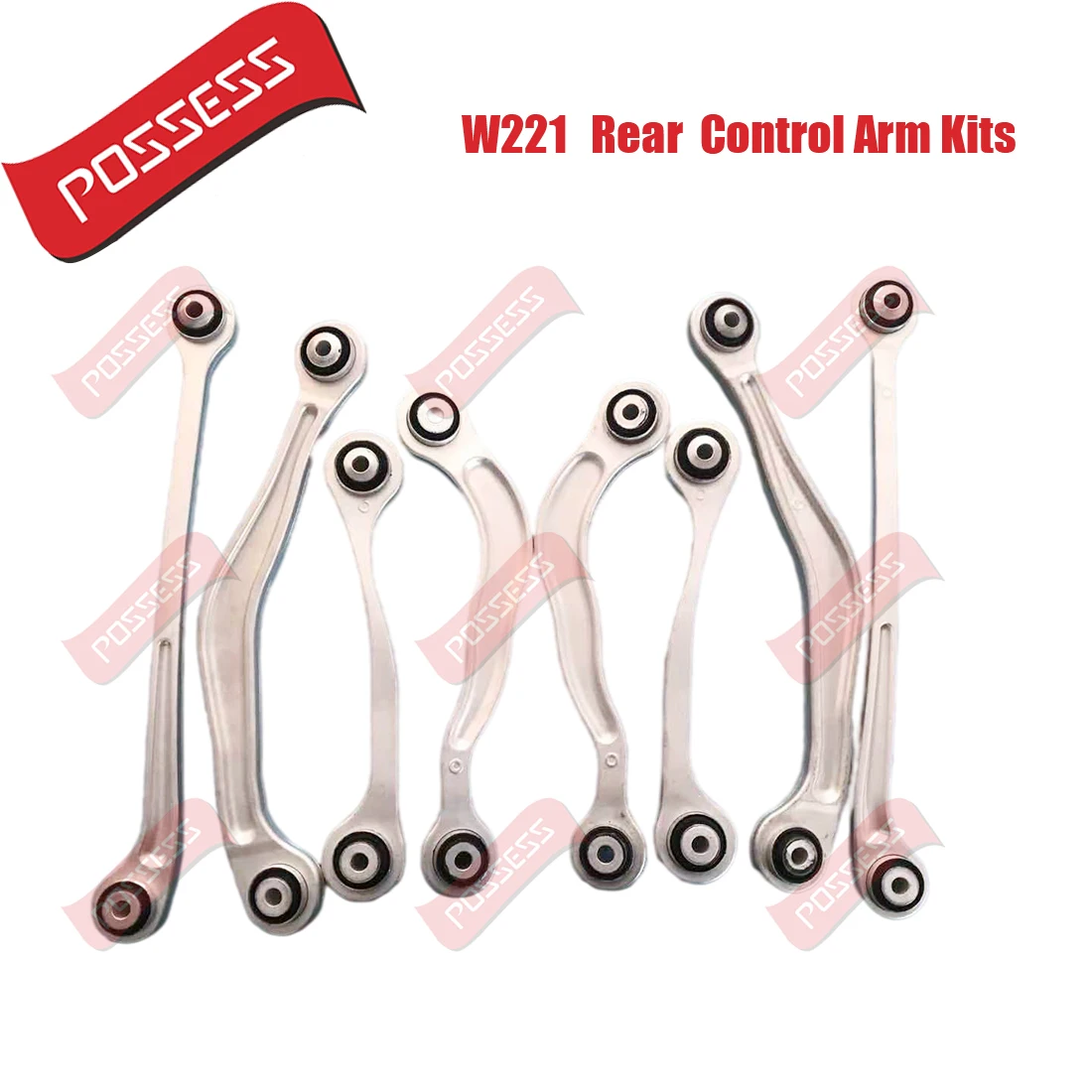 8-Pieces-Rear-Upper-Suspension-Control-Arm-Kits-For-Mercedes-Benz-S ...