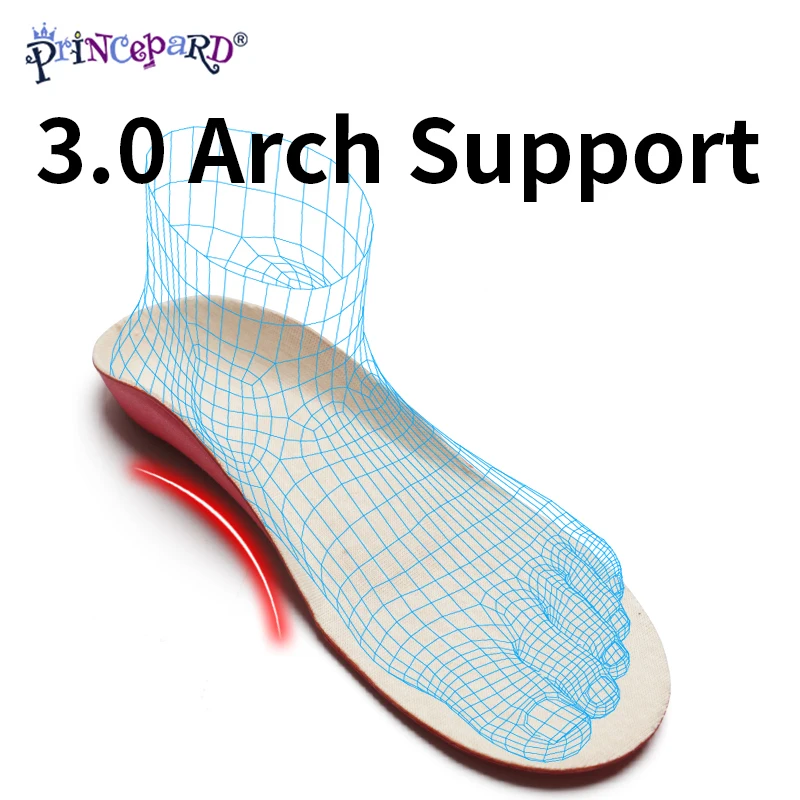 Princepard Orthopedic Insoles For Children Arch Support Unisex Flat ...