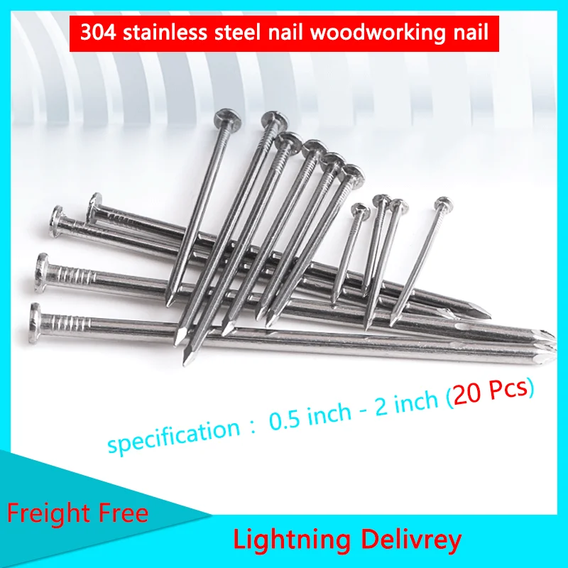 304-Stainless-Steel-Nail-Steel-Nail-Carpenter-Round-Nail-Cement-Wall ...