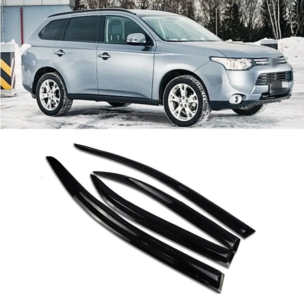 Window Visor Wind Rain Sun Smoke Guard Deflector Vent Shade Shelter For ...