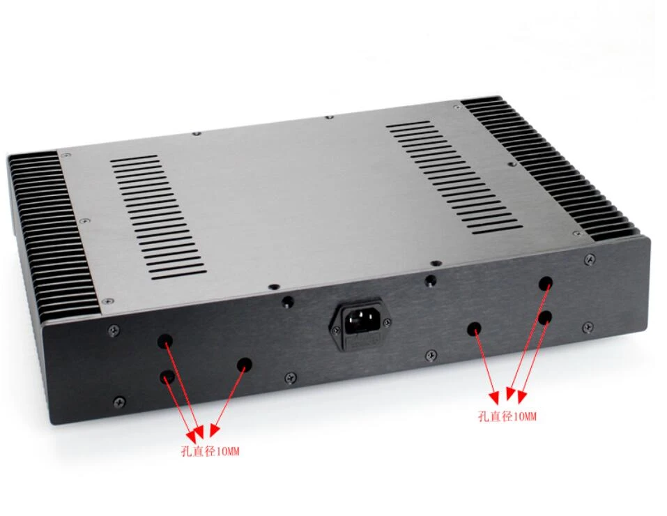 Aluminum Enclosure Class A amplifier/ PSU/AMP chassis 350X120X311mm ...