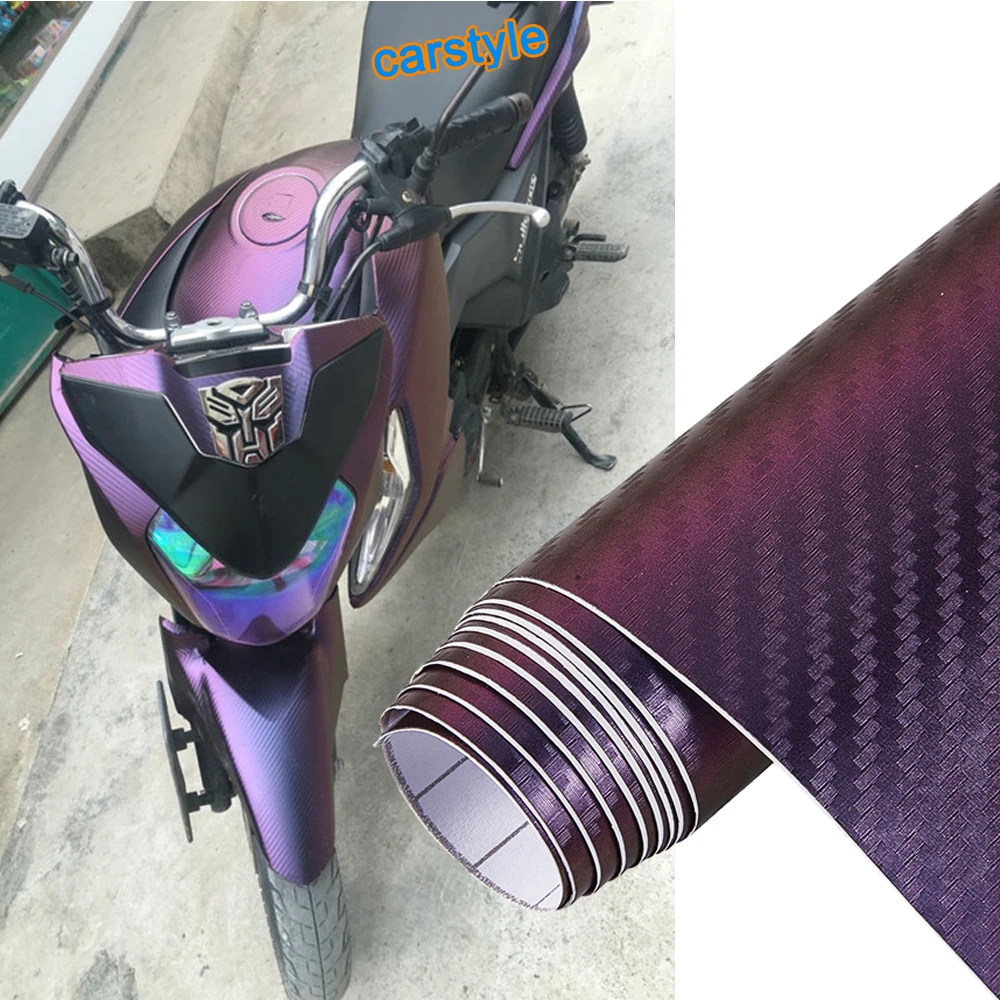 Auto Parts & Accessories 3D Carbon Fiber Vinyl Car Roll Warp Film ...