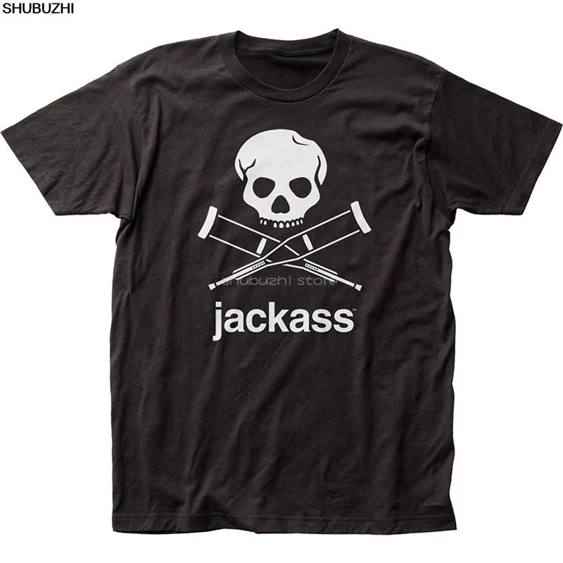 Fashion Mens Jackass Logo Graphic Printed Black T Shirts Fashion ...