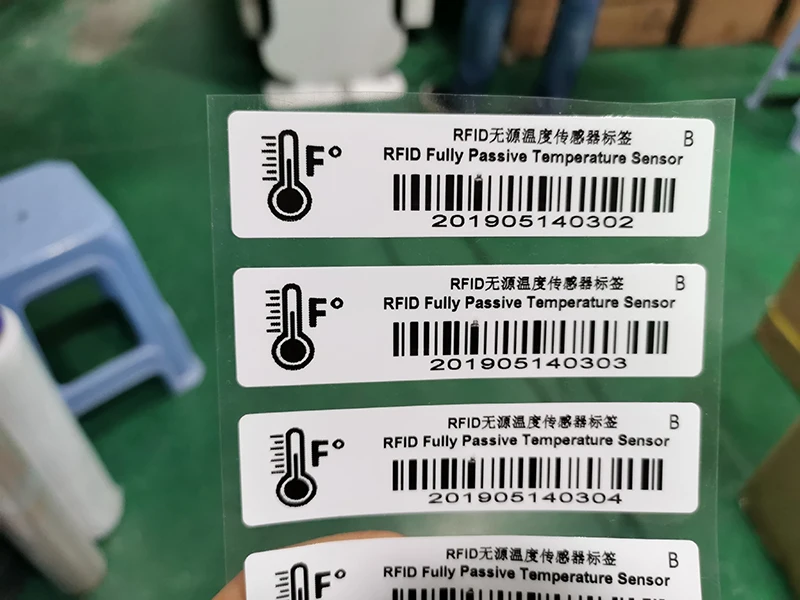 FONKAN UHF RFID Fully Passive Temperature Sensor Sticker Tag for cold ...