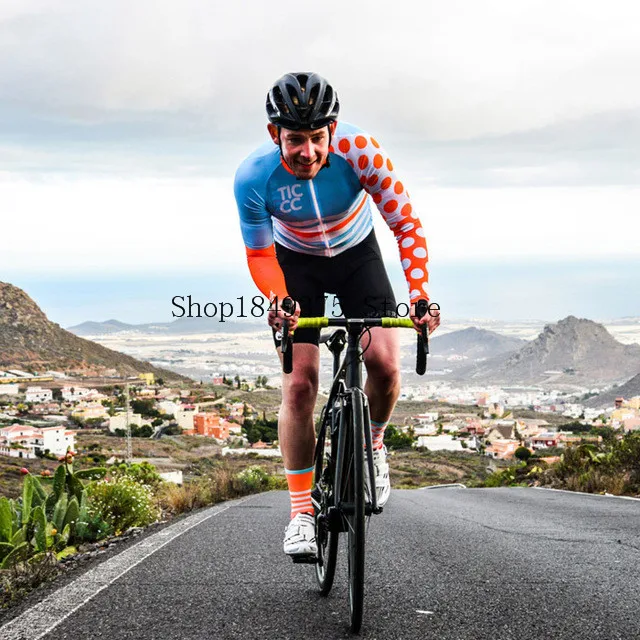 TIC CC Long sleeve standard weight jerseys New Men's cycling jersey MTB ...