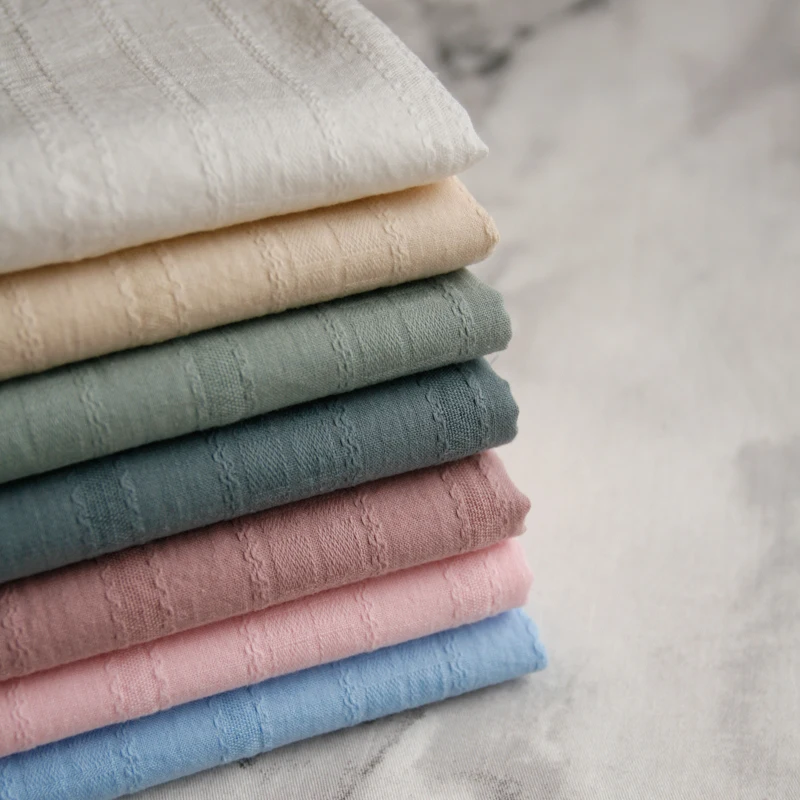 Tela Jacquard de algodón con bordado para pared, tejido de costura ...