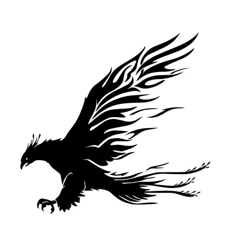 Lly-1602 Handsome Car Sticker Phoenix Modeling Pattern Decal Pvc ...