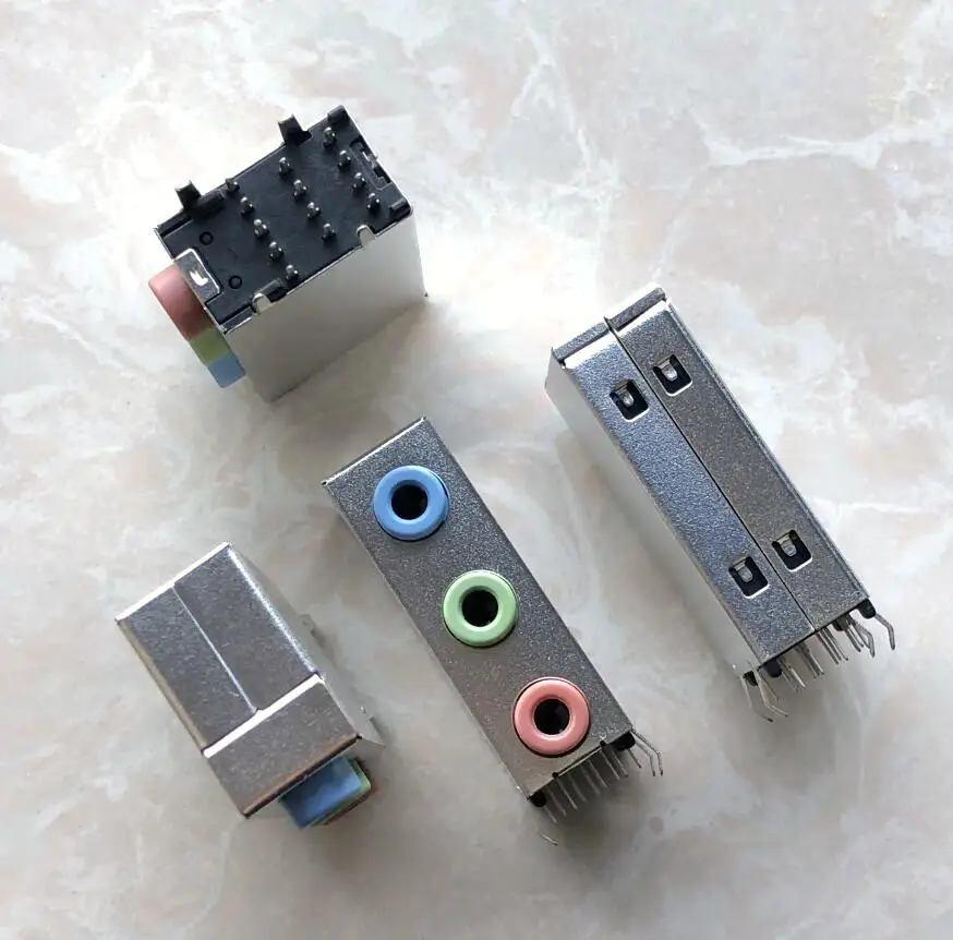 (3pcs) Desktop Computer Main Board Audio Interface 3-hole Audio Socket ...