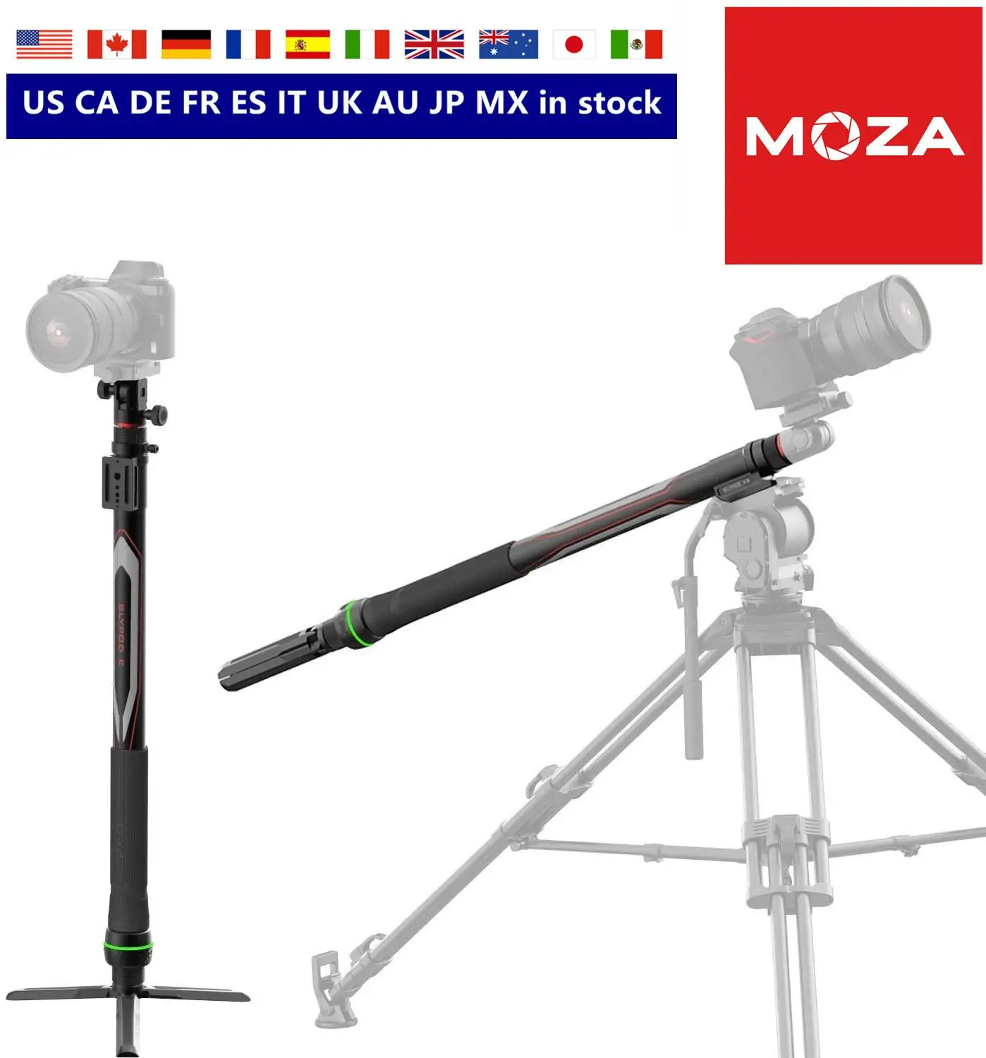 MOZA Slypod E 2-in-1 Motorized Slider Monopod for DSLR/SLR Camera with Accurate Position Speed ...