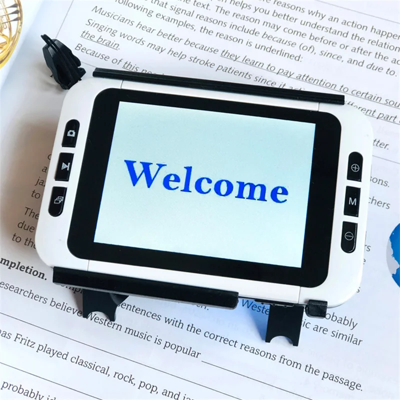 Loupe électronique portable, aide visuelle 3.5 pouces, grossissement 32 ...