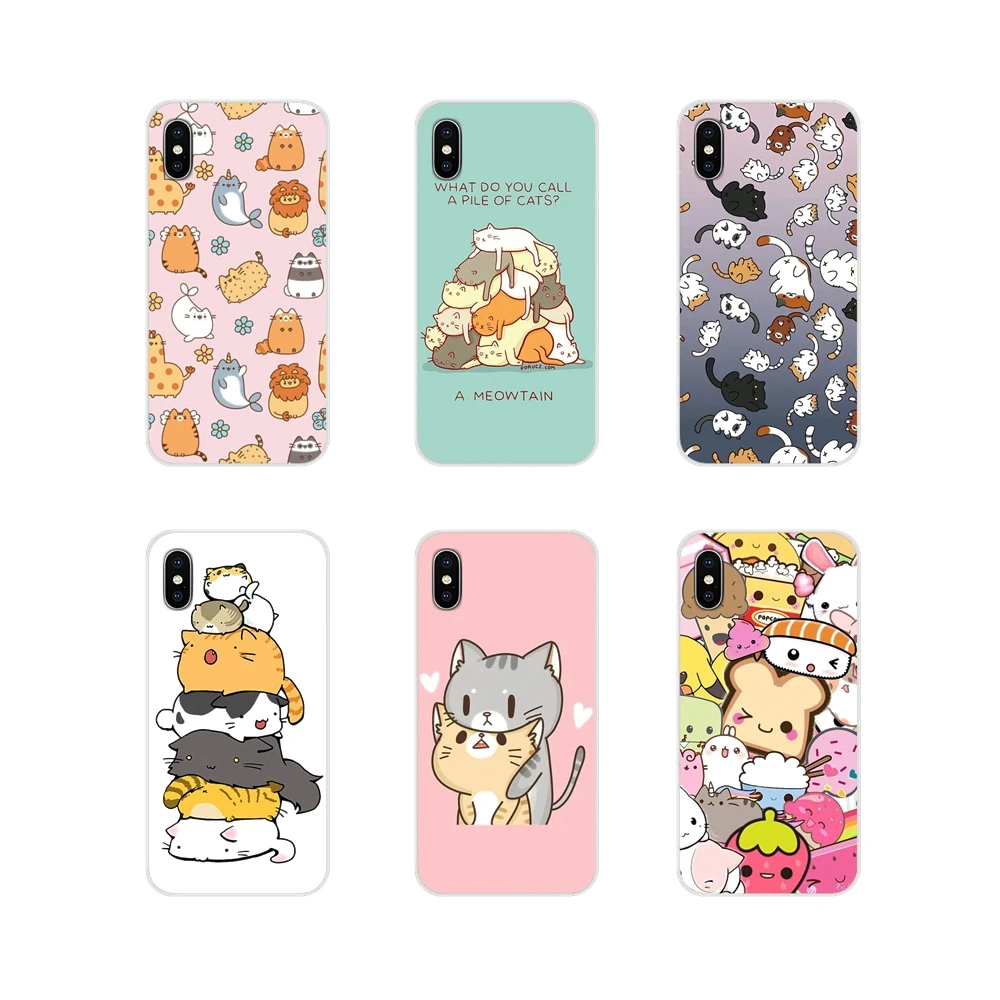 Cute funny A Pile Of Cats art cat For Xiaomi Mi4 Mi5 Mi5S Mi6 Mi A1 A2 ...