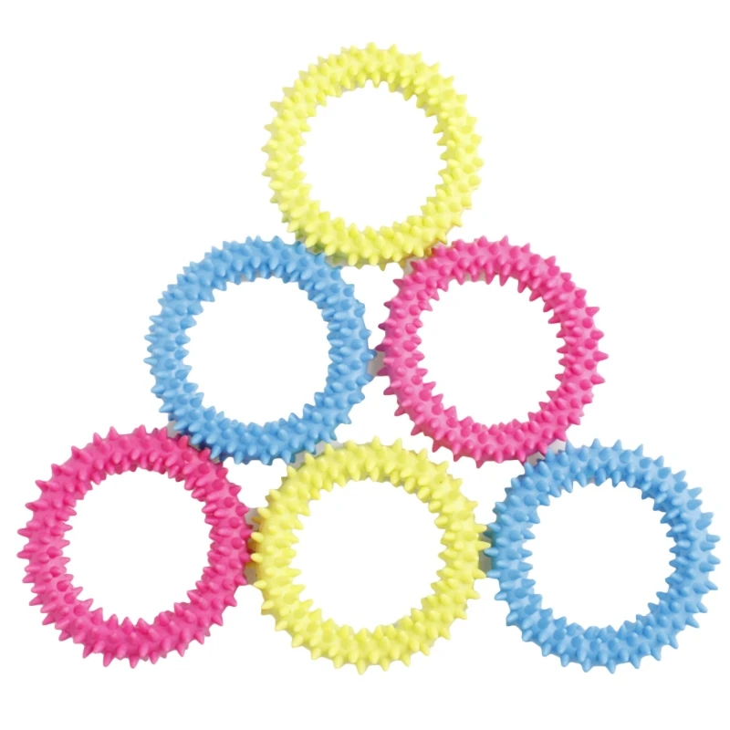 Sensory Ring and Fidget Toy Soft Flexible Ring Rubber Spikes Helps ...