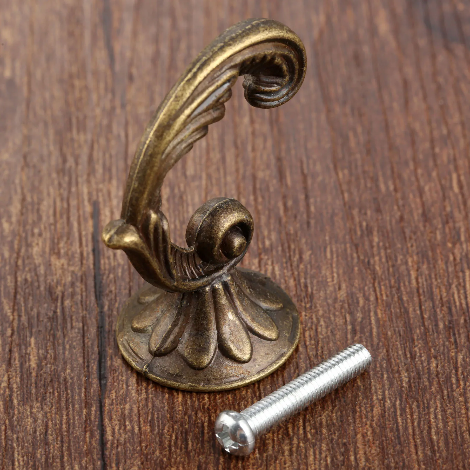 Vintage Bronze Single Hooks Antique Bronze Hooks Wall Hanger Hat Coat ...