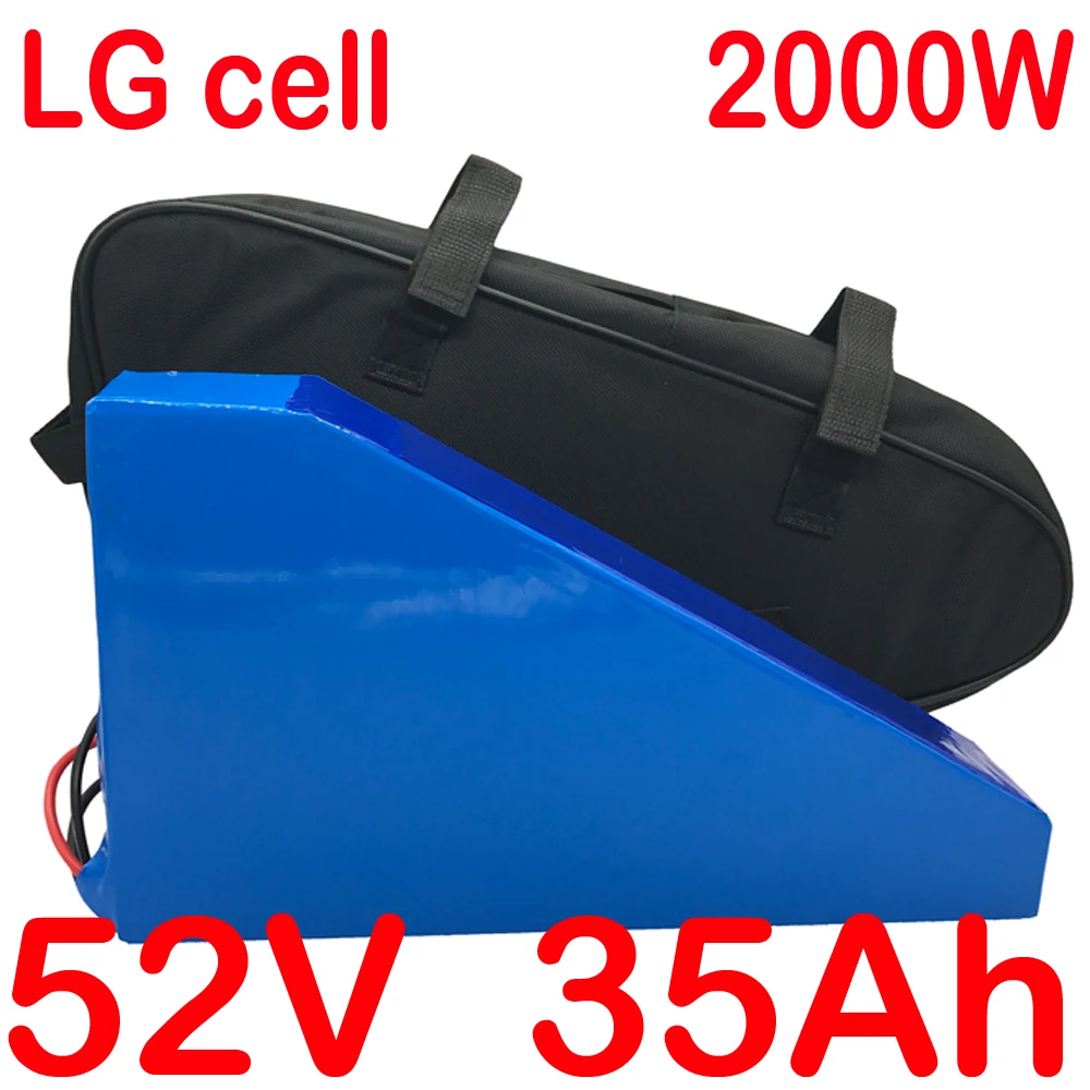 52v Triangle Battery 52v 35ah 30ah 25ah 20ah 17ah Electric Bike Lithium ...