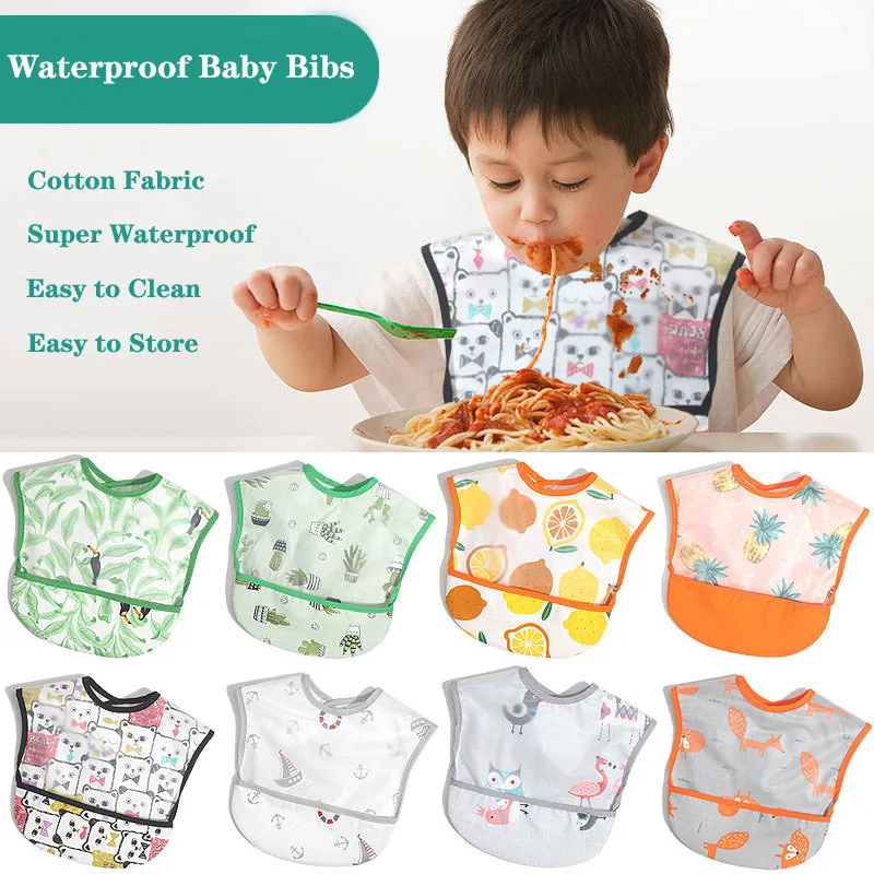 New-Arrival-Waterproof-Baby-Bibs-100-Polyester-Washable-Baby-Bibs-With ...