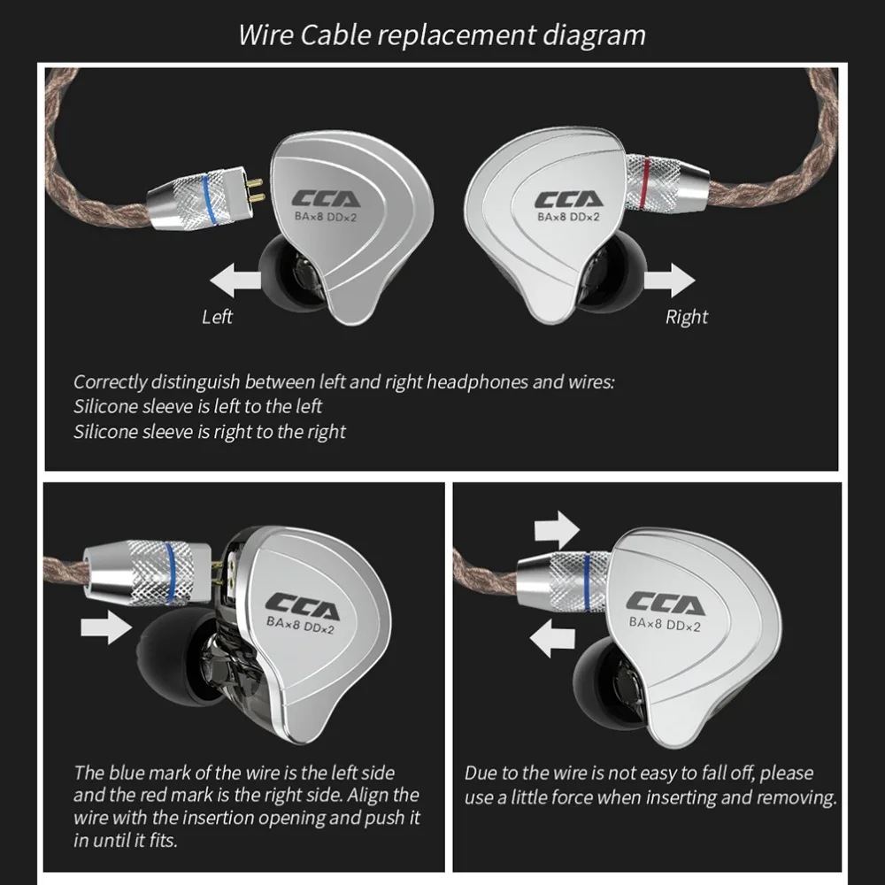 2020 CCA C10 4ba+1dd Hybrid In Ear Earphone