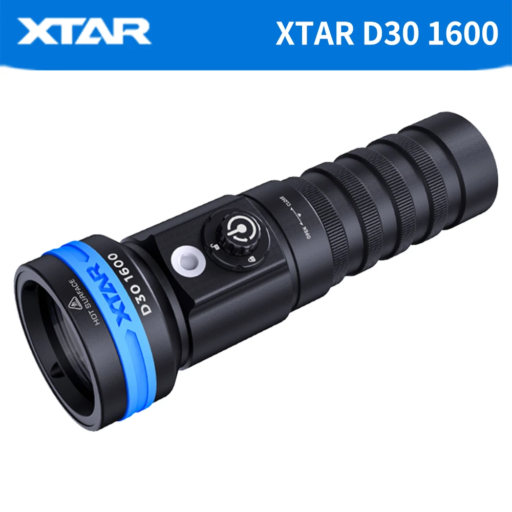Xtar D30 1600 Diving Flashlight 1600 Lumen Multi-color Led Underwater Photography And Video ...