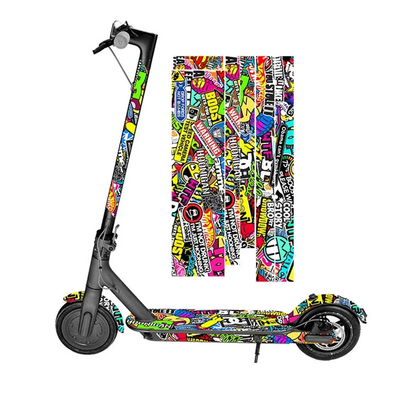 Electric Scooter Body Stickers Waterproof Film For Xiaomi Mijia M365 ...