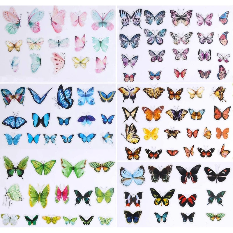 Floral & Garden Crafts Dawn butterfly collection stickers resin art ...