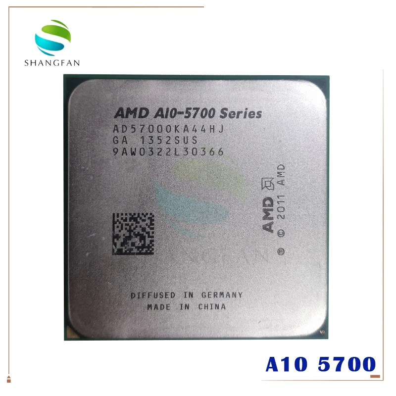 AMD Série A10 A10 5700 A10 5700 A10 5700K A10 5700K 65W Processador CPU Quad Core de 3.4Ghz ...