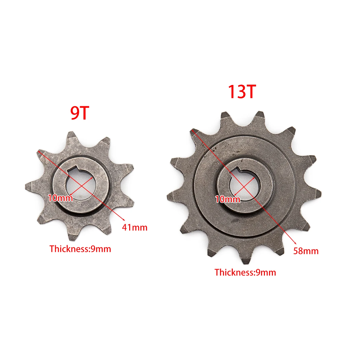 Universal 9 Teeth 13 Teeth Pinion Gear Motor Bicycle Chain Wheel 13 ...