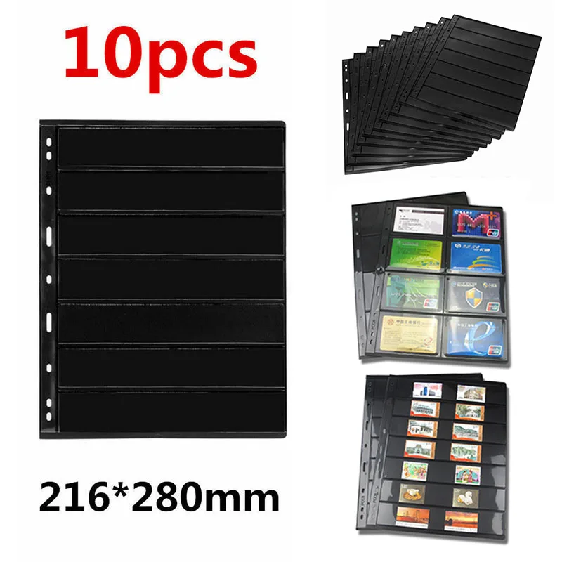 10Pcs-Double-Sided-Stamps-Grid-Stamp-Page-Collection-Stamps-Holders-of ...