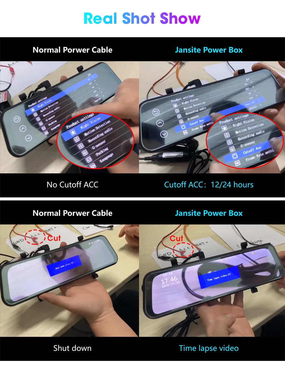 Jansite Hard Wire Kit Type C Car Charger Power - Jansite