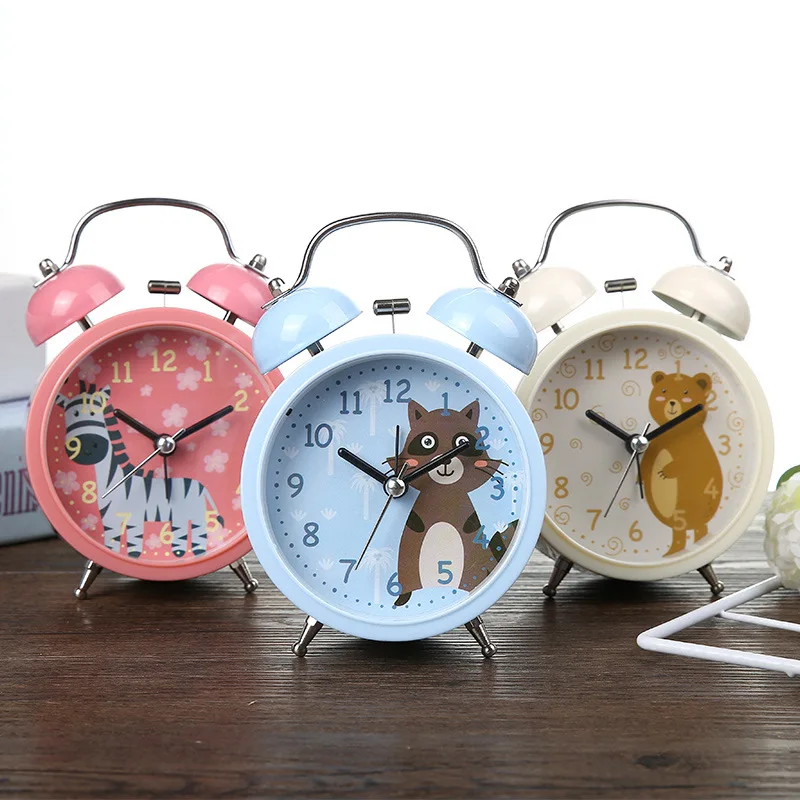 RADIO REVEIL,Purple--Réveil de chevet en métal pour chambre à coucher ...