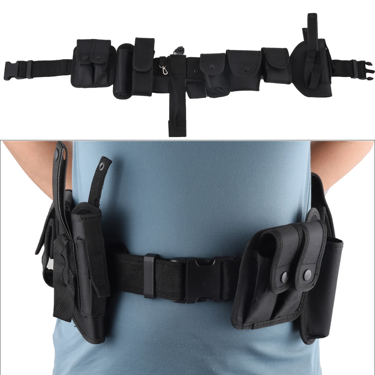 Tactical Utility Belt With Holster
