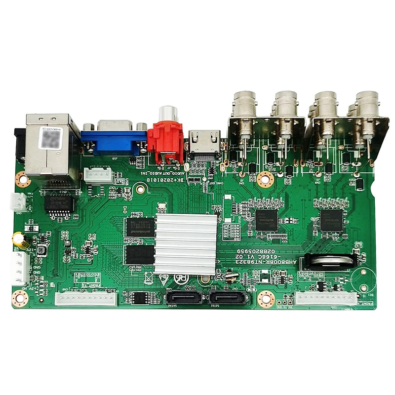 H.265 Xmeye Original 5mp 8channel Ahd Coaxial 6 In 1 Dvr Board ...