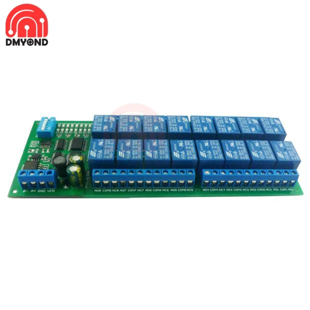 Modbus Rtu 12V 10A 16 Channal Din Box Plc Beállítási Társaság Rs485 ...