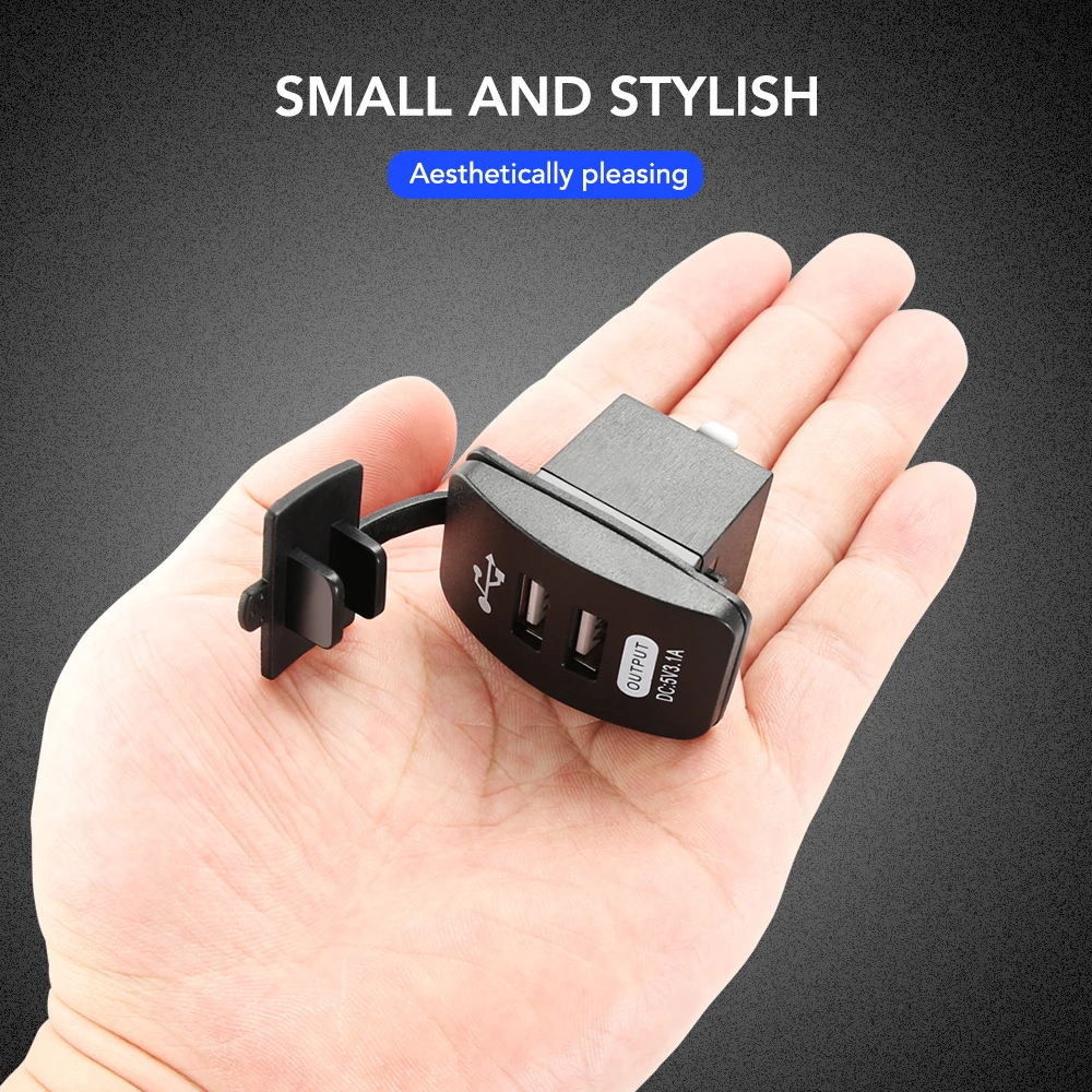 Автомобильное зарядное устройство, водонепроницаемое, два USB-порта для ...